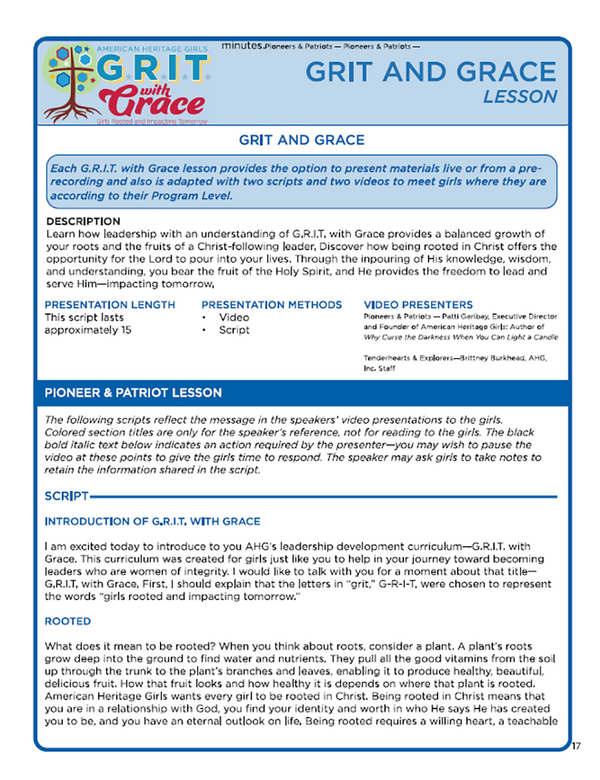 Grit and Grace GRIT with Grace Download Session V2 - AHGstore