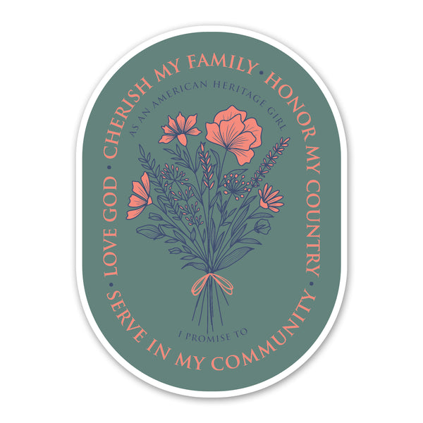 AHG Oath Flower Bouquet Sticker - AHGstore