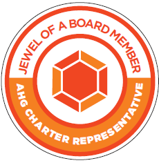 Jewel of a Board Member Award - AHG Charter Representative Pin - AHGstore