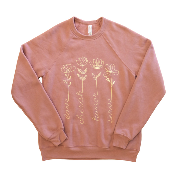 AHG Oath Flower Crew Neck Sweatshirt - AHGstore