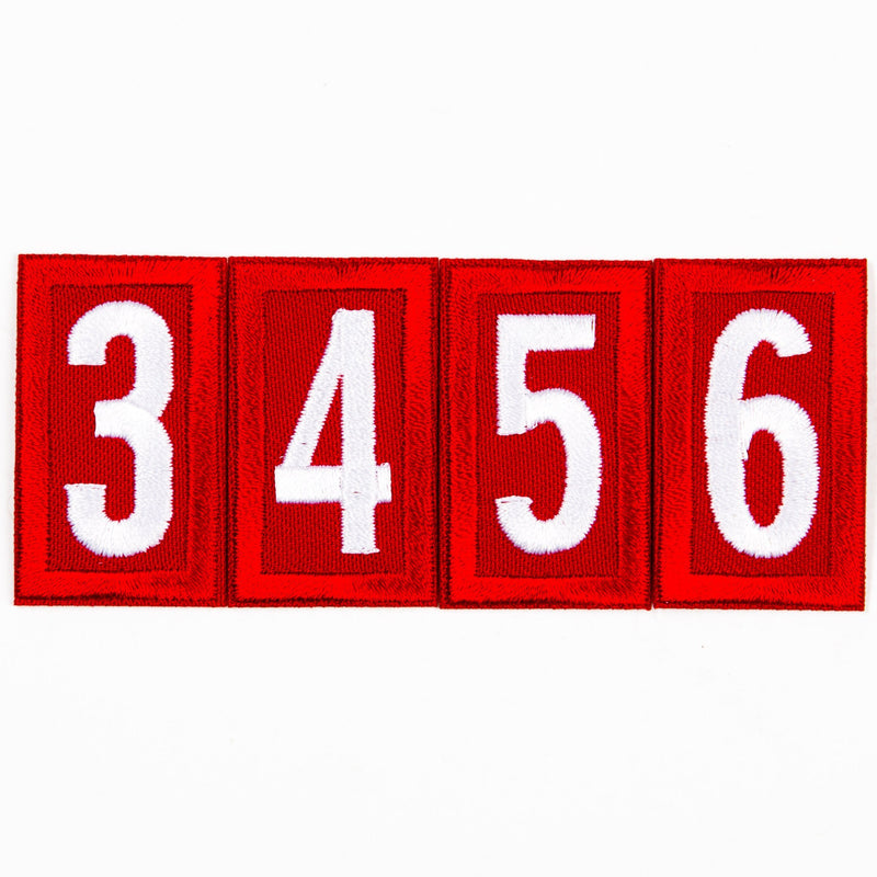 Red Troop Number Patches | AHGstore